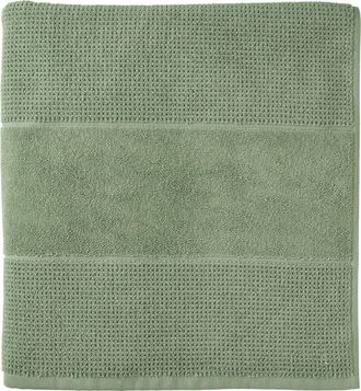 Schiesser Saunatuch Turin | Frottier | angesagte Reiskornoptik | 100% Baumwolle | flauschig, saugstark, farbecht | Oeko-Tex Made in Green Zertifiziert | Kordela