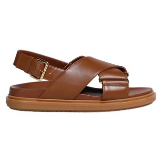 Marni Crisscross Fussbett Sandale - - Shoes - Damen - Braun - 36 EU