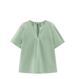 Woolrich Leichte Baumwoll-Popeline-Bluse - - Blouses & Shirts - Damen - Gr&uuml;n - M