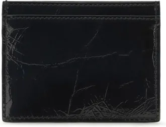 Vivienne Westwood Orb Logo Leather Card Case - Black