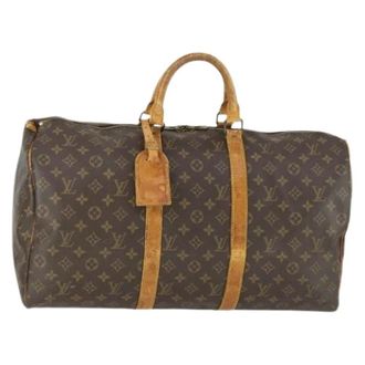 Louis Vuitton Sac Week-end Vintage en Toile Pre-owned - Femme - Pre-owned - Brun - Taille: ONE Size