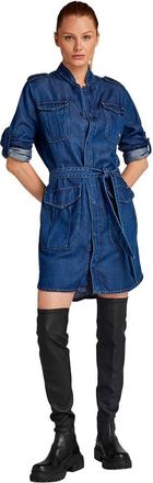 G-Star G-Star RAW Damen Denim Field Kleid, Blau (Rinsed D24350-D548-082), M