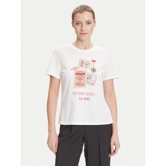 Max Mara T-Shirt Ara 2525976041 Wei&szlig; Regular Fit