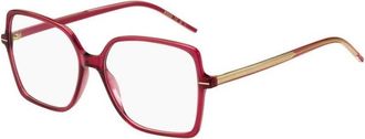 HUGO BOSS Femme, Accessoires, Rouge, Taille: 55 MM Lunettes Authentiques Boss, Qualité Premium