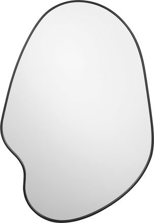 Ambia Home Wandspiegel, Silber, Metall, Glas, Uni, Freiform, 50x70x1 cm, Spiegel, Wandspiegel