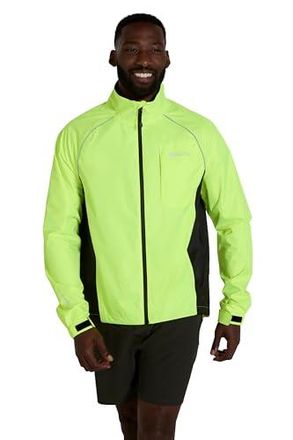 Mountain Warehouse Adrenaline Iso-Viz Veste Sportive pour Homme - Veste R&eacute;fl&eacute;chissante, Respirante, Visible Et &Eacute;tanche - Id&eacute;ale pour Le Running Ou Le Cyclisme Jaune 3XL