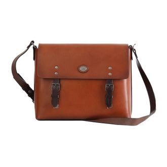 The Bridge Lorenzo Marrone Leder Messenger Tasche - - Bags - Herren - Braun - ONE SIZE