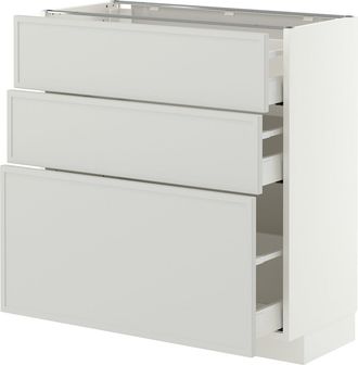 IKEA METOD / MAXIMERA Unterschrank mit 3 Schubladen