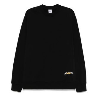 Aspesi Homme, Sweatshirts et sweats à capuche, Noir, Taille: XL SweaT-shirt à logo imprimé