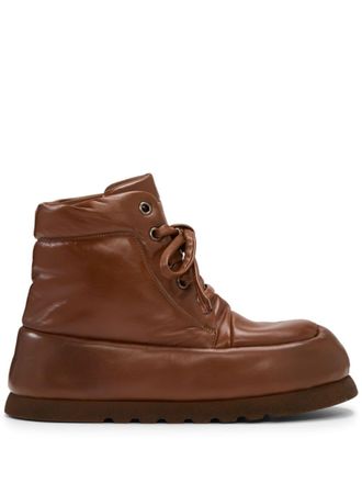 Mars&egrave;ll bottines Bombo 65 mm en cuir - Marron