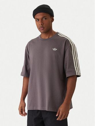 adidas T-Shirt adicolor 3-Stripes KE1591 Grau Oversize