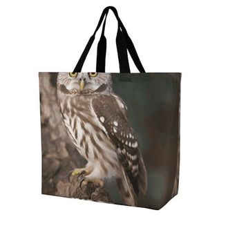 Generic Hibou Sauvage Sac Cabas L&eacute;ger Sacs De Courses Grand Sac Fourre Tout Pour Quotidienne Shopping Universit&eacute;