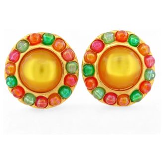 Chanel Ohrringe - VINTAGE CHANEL OHRRINGE VICTOIRE DE CASTELLANE 198 - Gr. unisize - in Mehrfarbig - f&uuml;r Damen