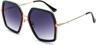 Generic Lunettes de soleil hommes et femmes grand cadre vacances f&ecirc;te plage conduite lunettes de soleil(Blue)