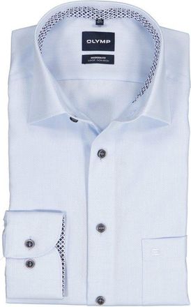 Olymp Herren Hemden blau Baumwolle