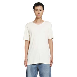 Christophe Lemaire Scoop-Neck T-Shirt in Ribbed Jersey