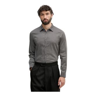 A|X Armani Exchange Chemise Regular Fit avec Logo Lettrage - Homme - Chemises - Gris - Taille: M