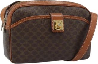 Celine Sac bandouli&egrave;re en toile Pre-owned - Femme - Pre-owned - Brun - Taille: ONE Size