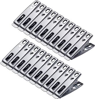 Byou Waescheklammer,Edelstahl Wäscheklammern 80 stücke Multifunktionale Clips für Decke Handtuch Kleidung Socken