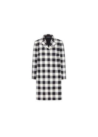 Dolce & Gabbana Black & white oversize gingham coat Size S