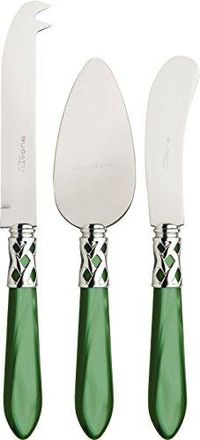 Bugatti Bugatti alc4 m-n4283 Aladdin Besteckgarnitur, 3-teilig Käsemesser Edelstahl/ABS grün 30,5 x 14 x 3 cm