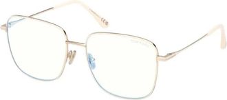 Tom Ford Femme, Accessoires, Blanc, Taille: 56 MM Eyeglasses