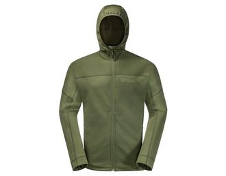 Jack Wolfskin Fleecejacke Hirschberg Hooded Fullzip gr&uuml;n Herren