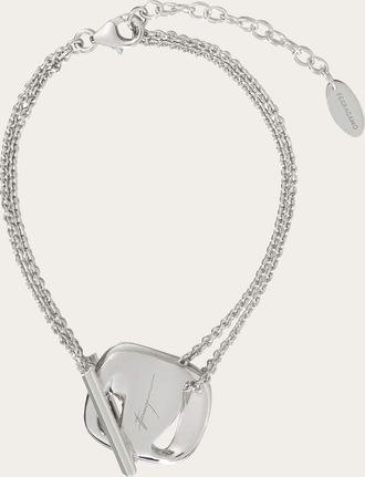 Ferragamo Damen Armband Vara- Schnalle Silber