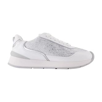 Versace Wei&szlig;e Ledersneakers - Strukturiertes Kalbsleder - - Shoes - Damen - Wei&szlig; - 38 EU