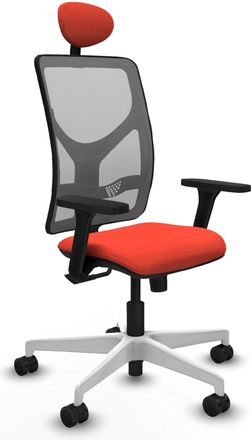 Piqueras y Crespo 8-Stunden-Schreibtischstuhl mit 3D-Armen, h&ouml;henverstellbarer Lendenwirbelst&uuml;tze und festem Kopfteil, ausgestattet mit 3 Positionen und Schneidschaum, 