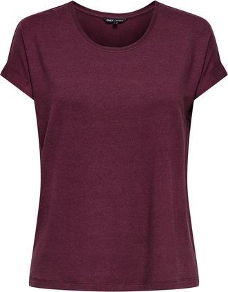 Only Tops f&uuml;r Damen Basic Kurzarm Rundhals