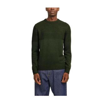 Jack & Jones Homme, Pulls, Vert, Taille: S Pull en tricot à col rond vert