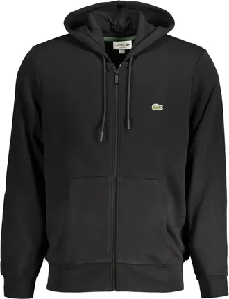 Lacoste Homme, Sweatshirts et sweats &agrave; capuche, Noir, Taille: L Long Sleeve Sweat &agrave; capuche