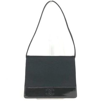 Chanel Pre-owned Baumwoll-Umh&auml;ngetasche - - Pre-owned - Damen - Schwarzk - ONE SIZE