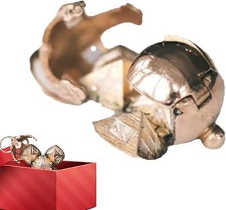 Generic Mini pendentif sph&egrave;re ma&ccedil;onnique transformable, pendentif boule ma&ccedil;onnique, design transformatif Orb dor&eacute;, petit accessoire vintage, symbole portable 