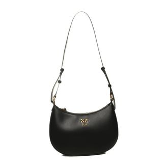 Pinko Pinko, Femme, Sacs, Noir, Taille: ONE Size Sac bandouli&egrave;re mini demi-lune