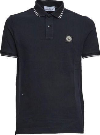 Stone Island Homme, Tops, Bleu, Taille: XL Polo &agrave; manches courtes