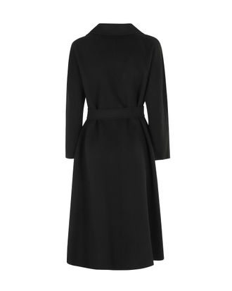 Max Mara Womens Midi Coat Capetto Esturia Black