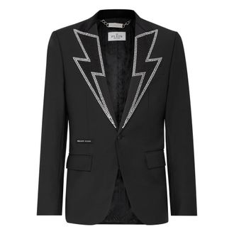 Philipp Plein Blazer Lord Fit mit Kristallen - - Jackets - Herren - Schwarzk - S