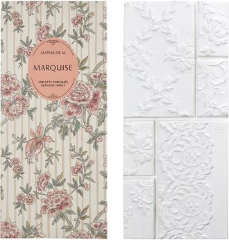 Mathilde M. Dufttablett Marquise, Floral (ohne weitere Farbe), Geblümt, Gips