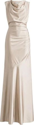 La Petite Robe Di Chiara Boni Femme, Robes, Beige, Taille: 46 FR Eunia Ruched Gown
