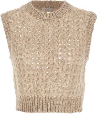 PESERICO Rundhalspullover - Beige