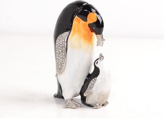 Widdop and Co Widdop Schmuckk&auml;stchen mit Pinguin mit K&uuml;ken, Ornament - Sch&auml;tzende Schmuckst&uuml;cke