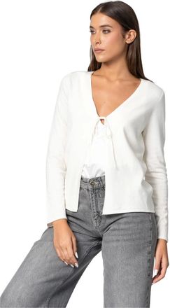 Kocca Femme, Pulls, Blanc, Taille: 36 FR Chic Gilet Long &agrave;