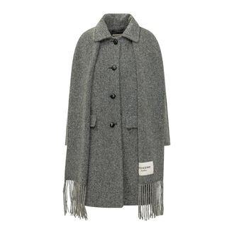 Max Mara Latino Cape Coat - - Jackets - Damen - Grau - S