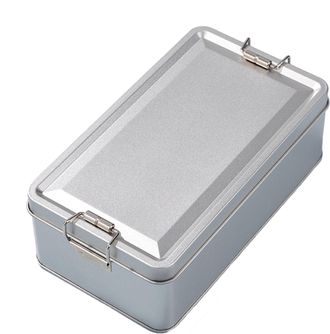 Generico Aufbewahrungsbox - Rechteckige Aufbewahrungsbox aus Metall | Wei&szlig;blech: Keksdosen aus Metall, staubdichter Dosenaufbewahrungsbeh&auml;lter