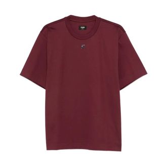 Fendi T-Shirts - - Tops - Herren - Rot - M