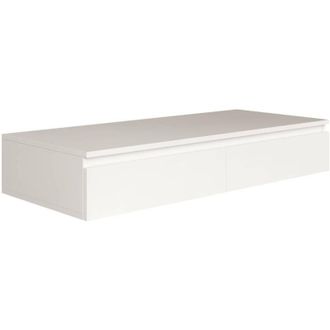 Selsey Selsey - Bemmi - H&auml;ngeschreibtisch / Schminktisch mit Schubladen, Wei&szlig;, 120 cm