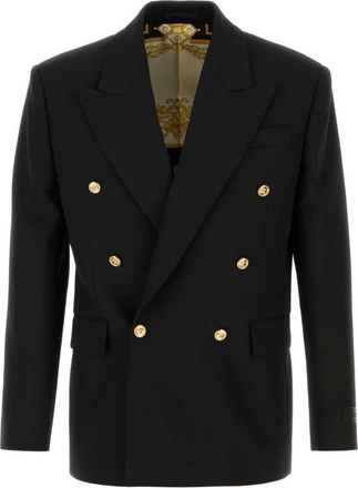 Versace Homme, Costumes, Noir, Taille: XL Wool Blazer