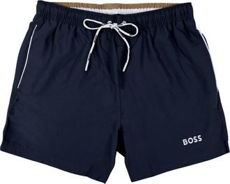 BOSS Herren Badeshorts Badehose Dogfish, Farbe:Navy, Artikel:-413 Navy, Gr&ouml;&szlig;e:2XL